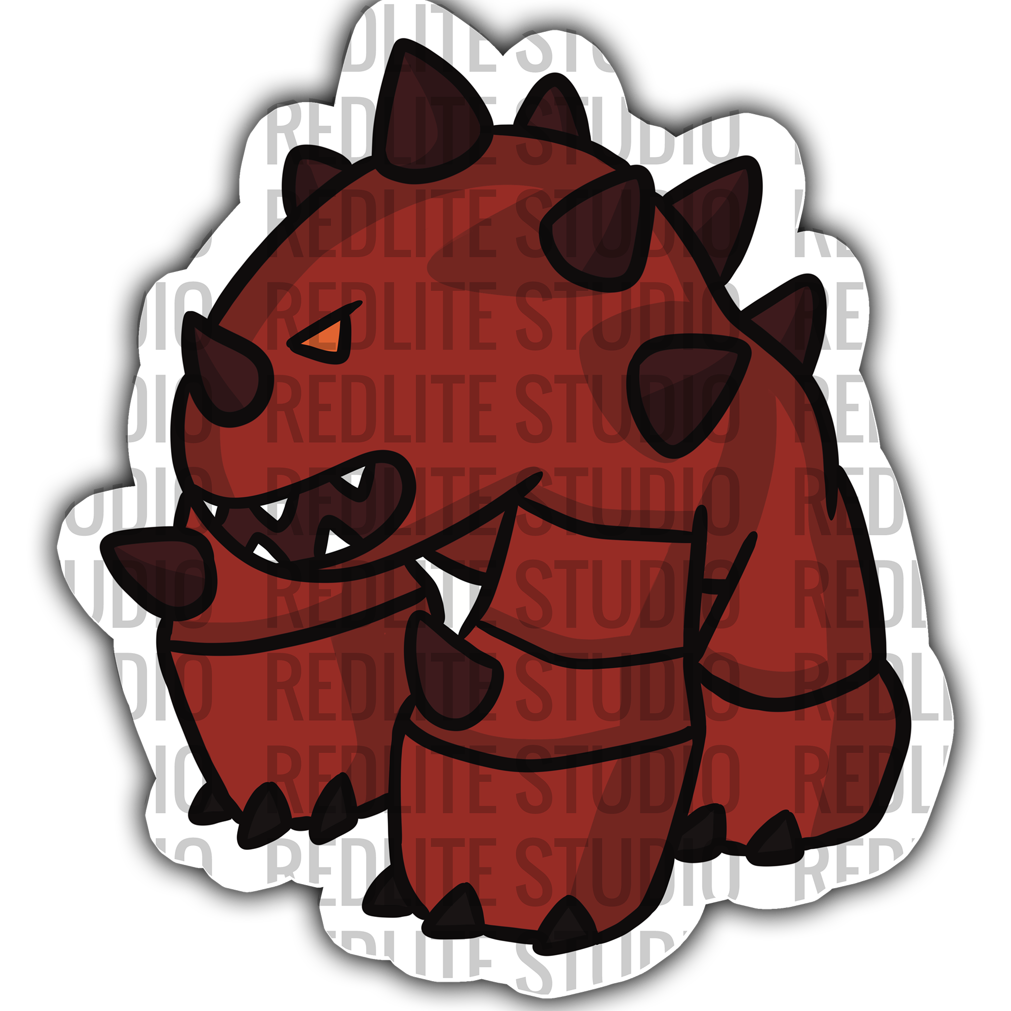 Old School Runescape Inspired - Tzrek-Jad Stickers – OtakuBun Studio
